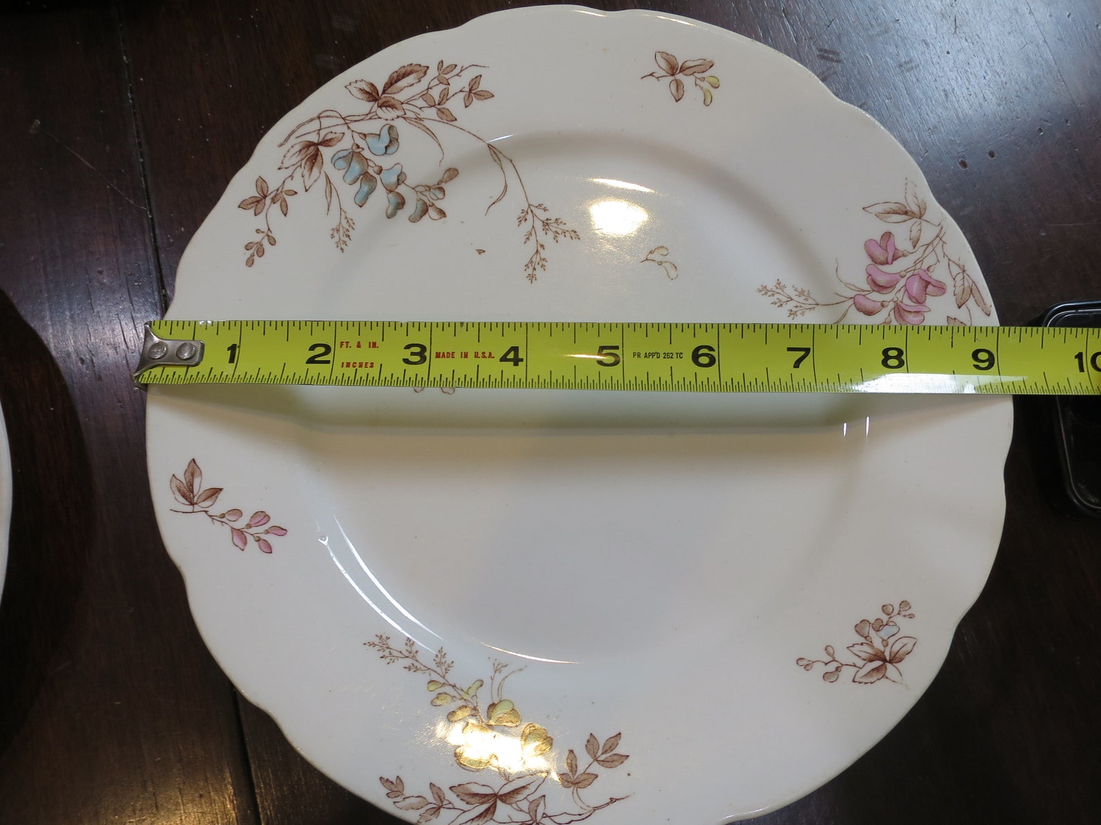 2 John Edwards Ironstone Plates Luxemburg Sweet Peas Antique - Etsy