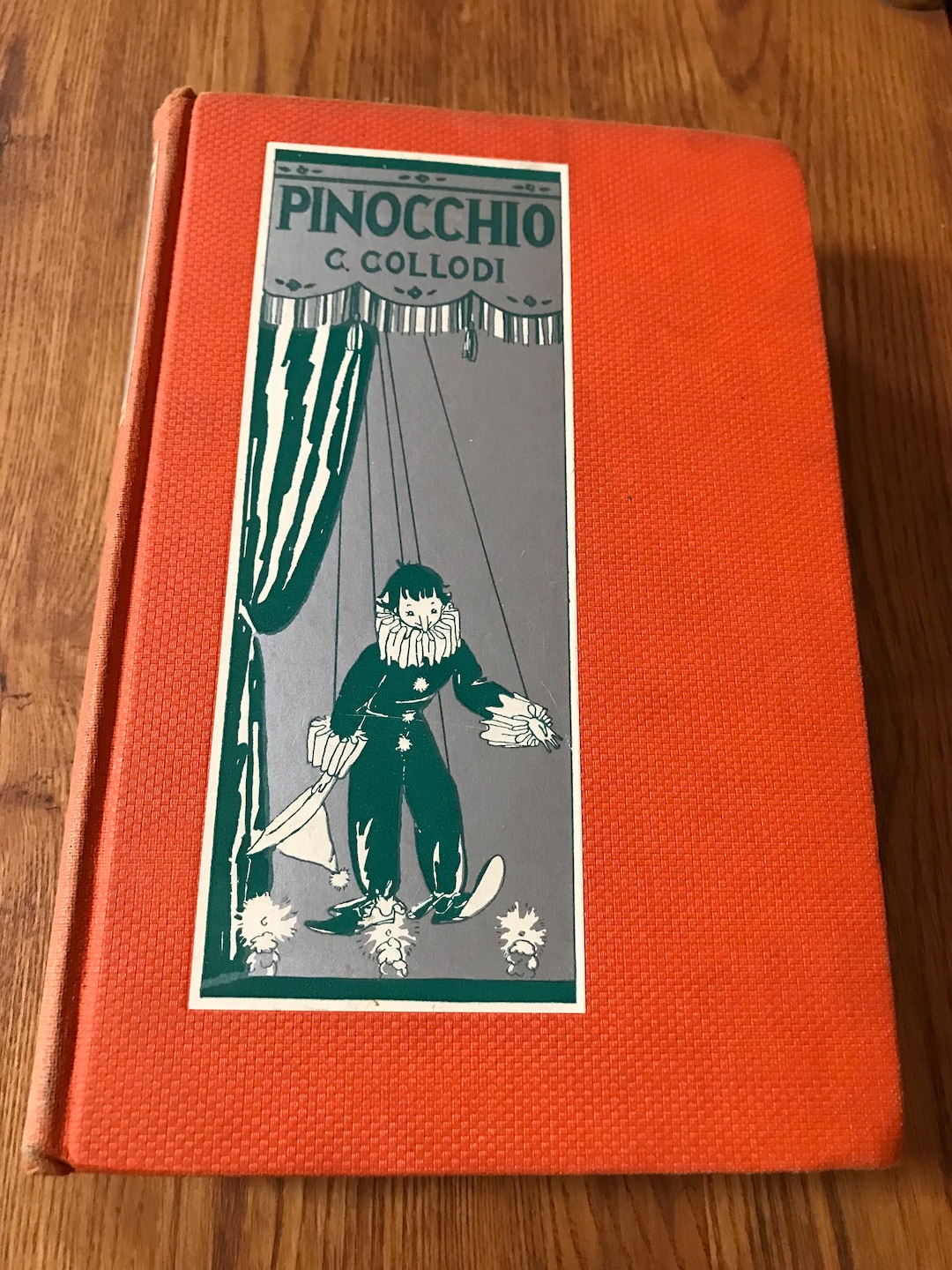 Pinocchio Hardcover 1940s Vintage Grosset Dunlap Edition by C. Collodi ...