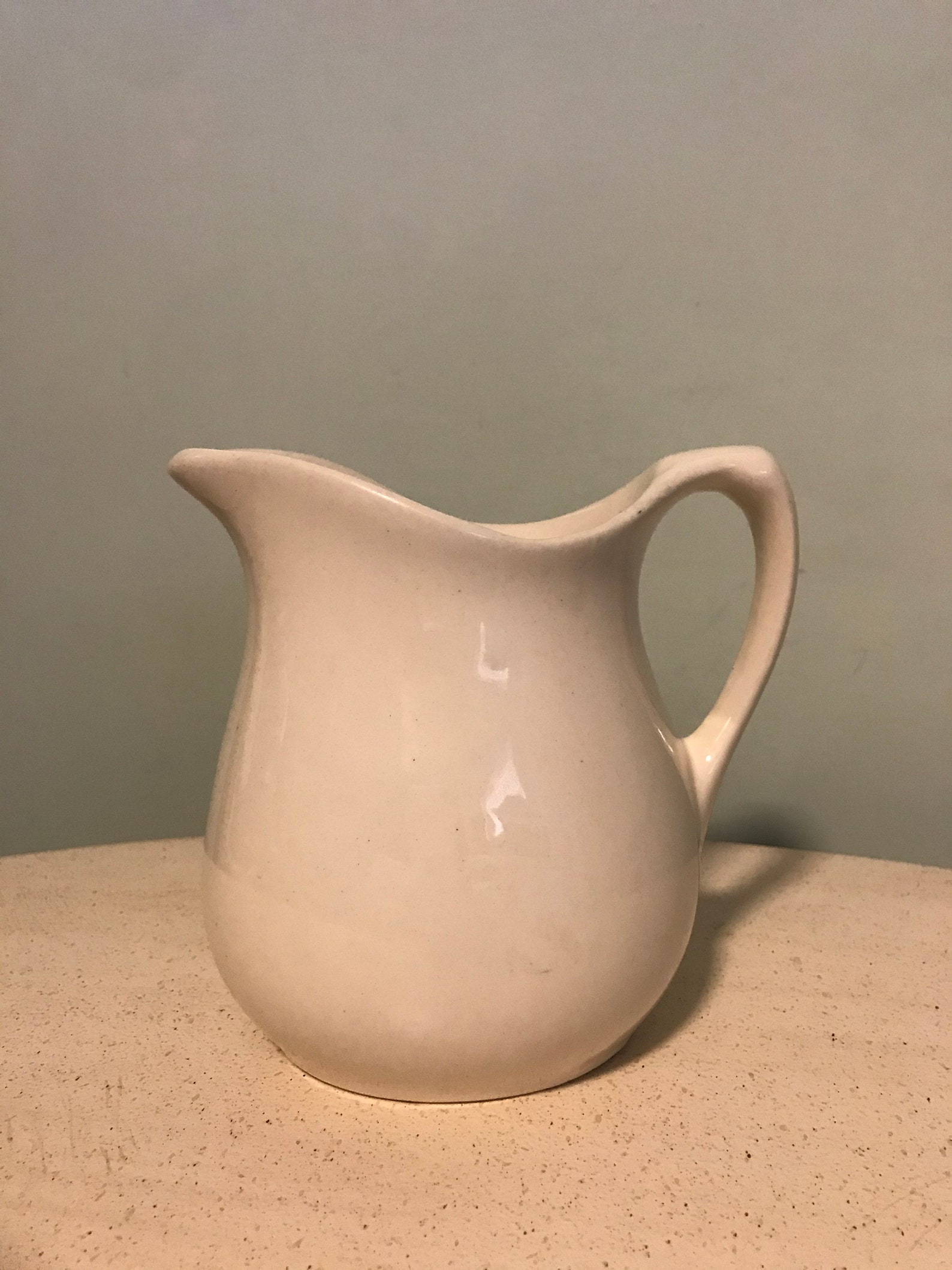 White Ironstone Pitcher 28 Oz. Vintage Serving Pitcher Classic - Etsy