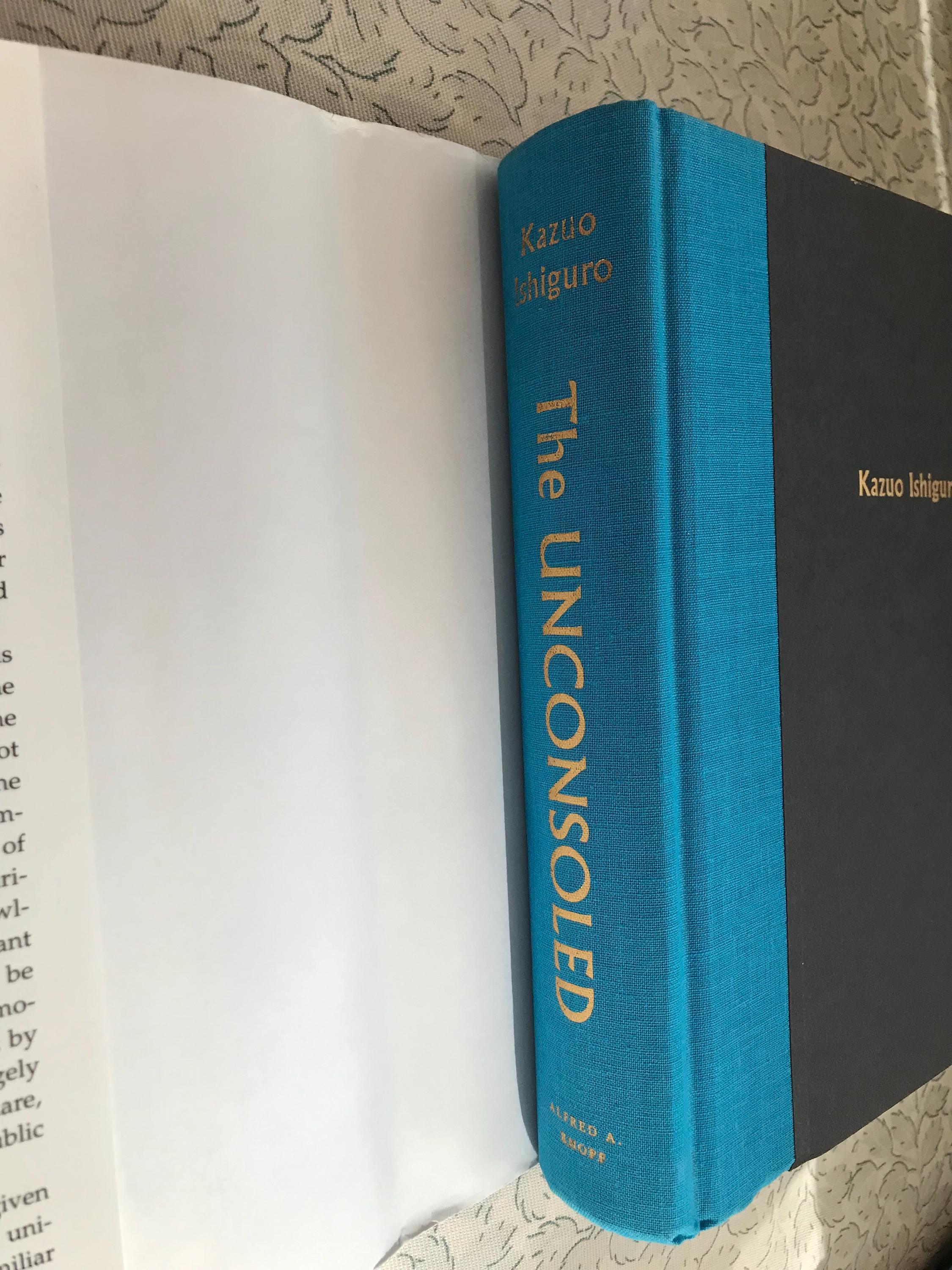 Kazoo Ishiguro's "the Unconsoled" Book Vintage 1995 Best Selling Writer ...