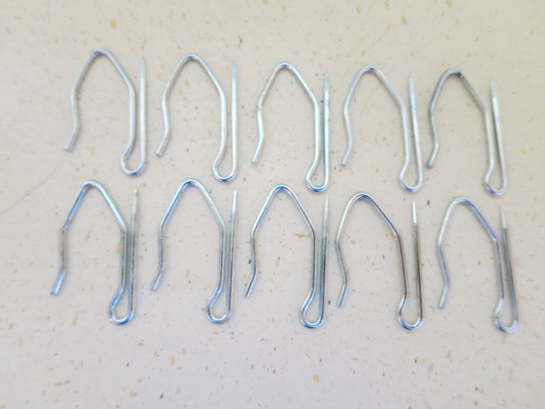 10 Heavy Duty Professional Drapery Pins/hooks for Pleated Draperies 1.5 ...