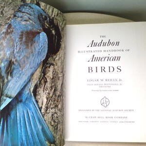Audubon American Birds Book 1968 Illustrated Handbook Vintage Hardcover ...