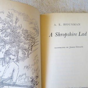 A Shropshire Lad by A.E. Houseman Illustrated Jeanne Edwards Hard Cover ...