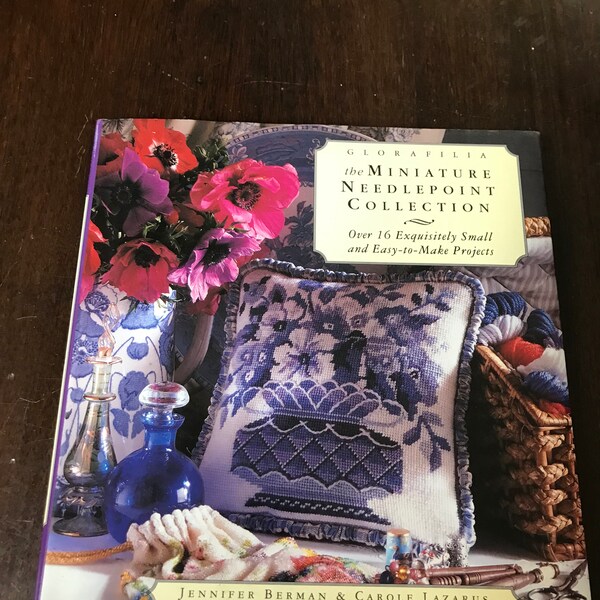 Miniature Needlepoint Book - Etsy