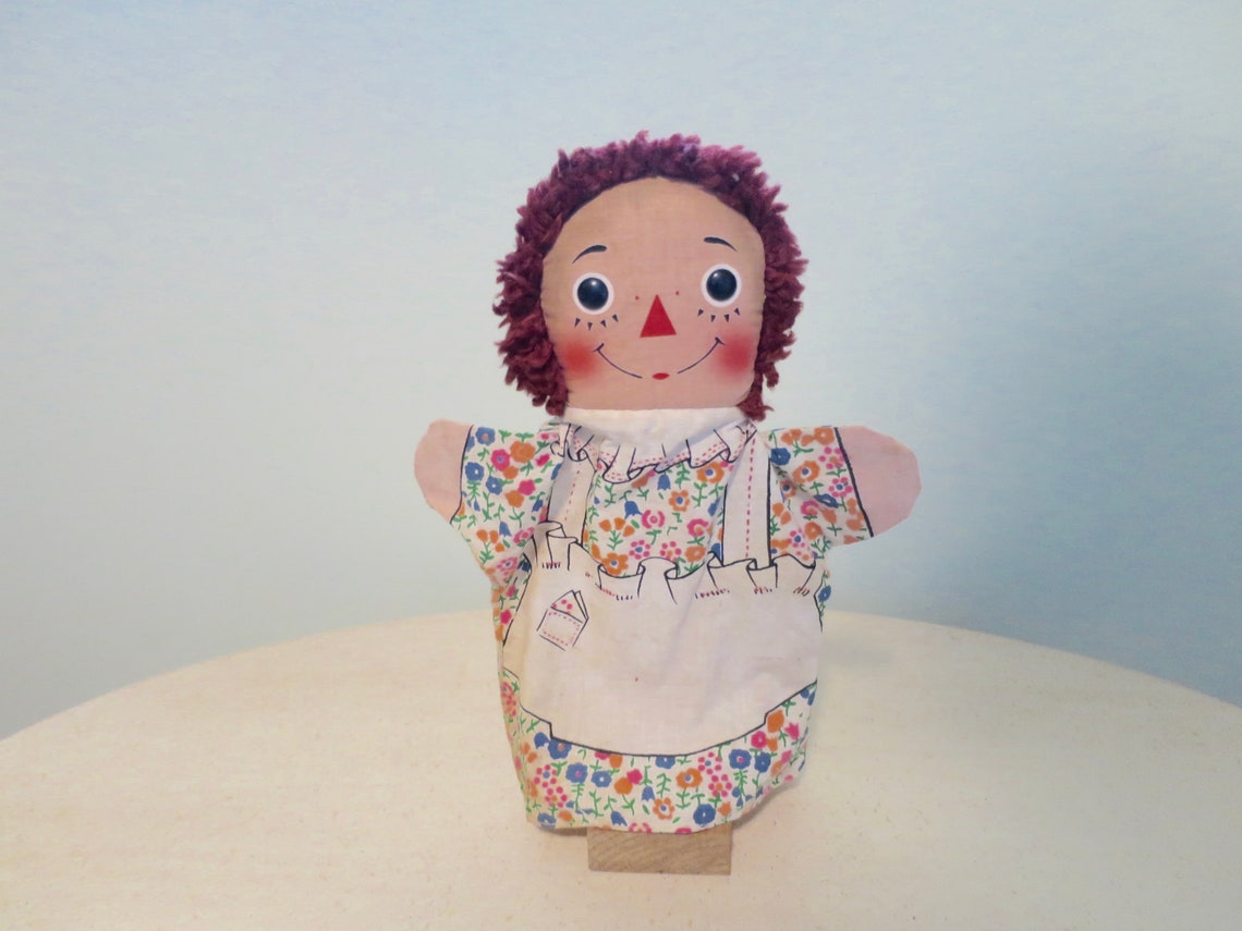 Raggedy Ann Doll Puppet Knickerbocker Toy Company 1960's | Etsy