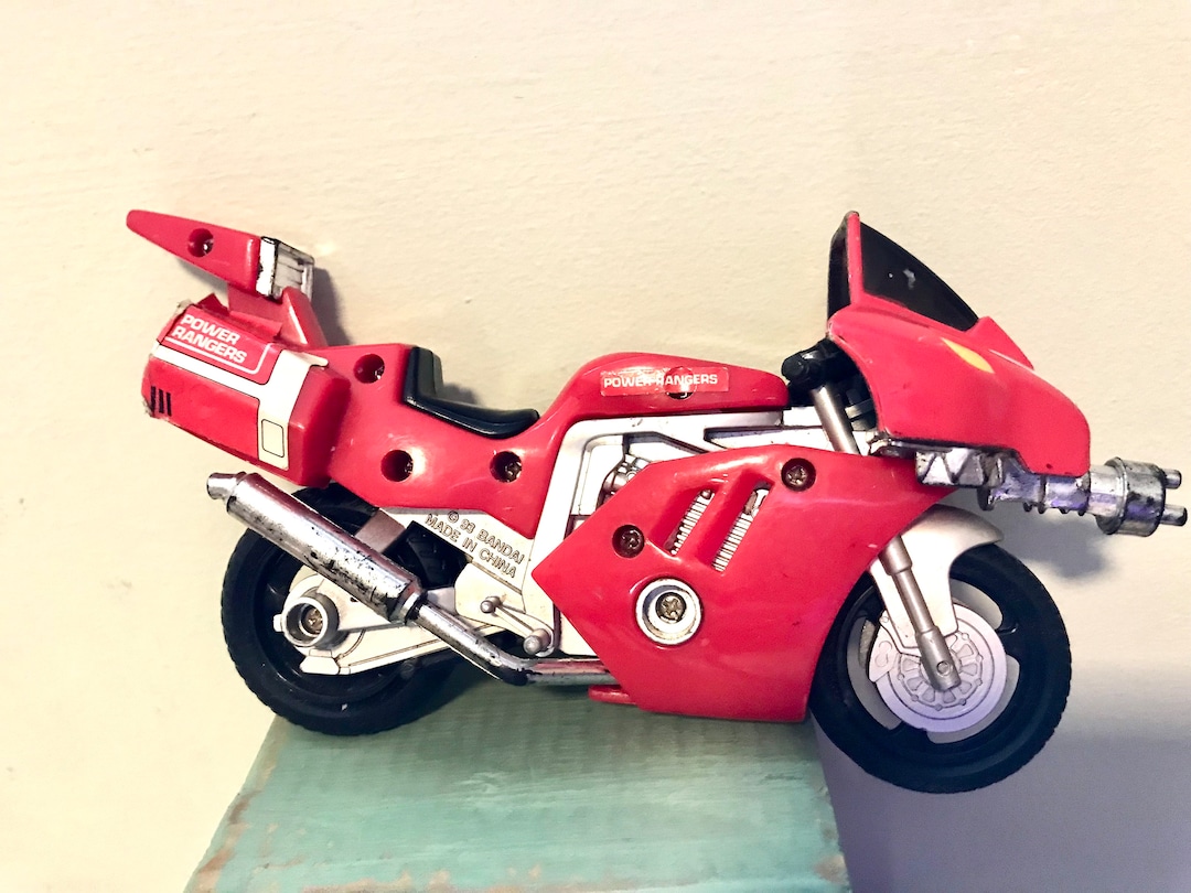 Red Power Ranger Tyrannosaurus Battle Bike for Mighty Morphin Red Power ...