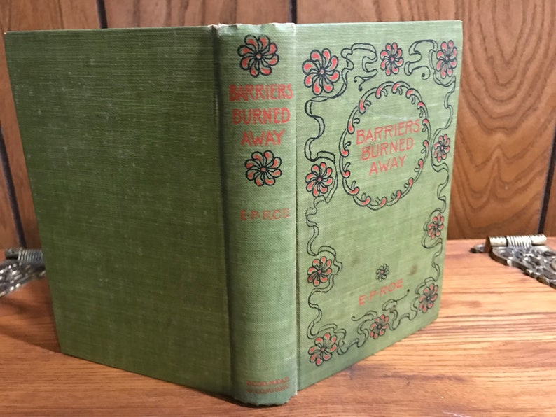 Antique Book Barriers Burned Away by Edward Payson Roe Green - Etsy