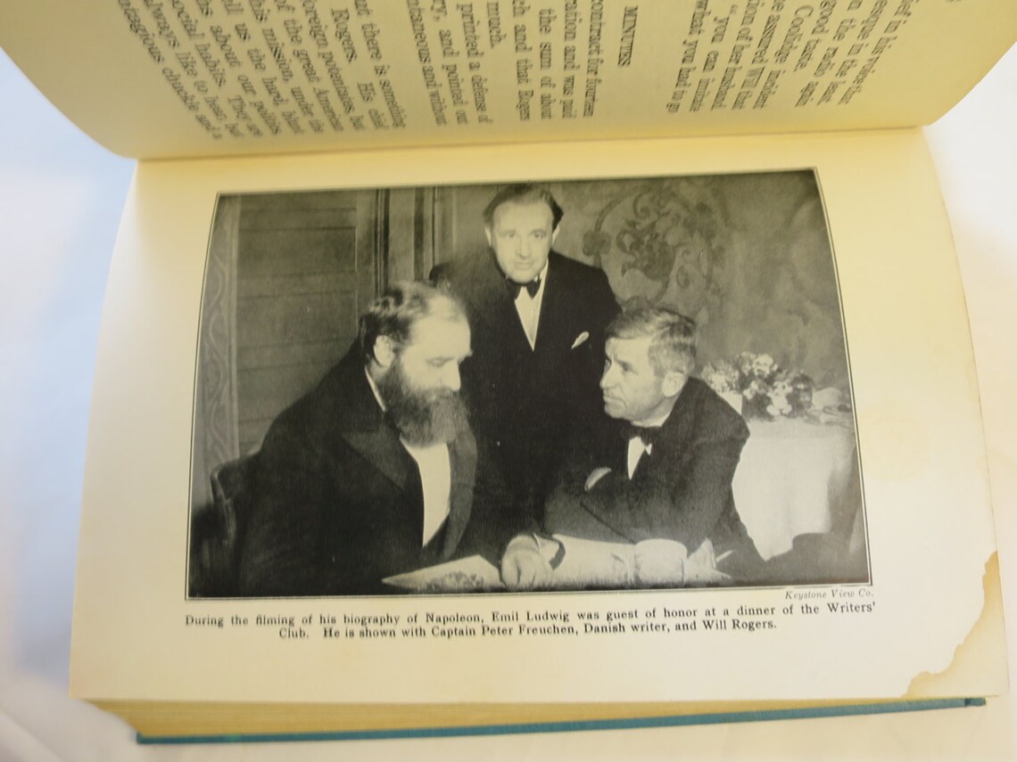 Will Rogers Biography Book Ambassador of Good Will Prince of | Etsy