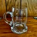Crystal Beer Stein Applied Handle Heavy Ring Bottom Cut Polished Rim ...