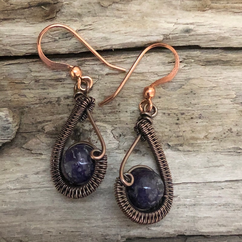 Copper Earrings - Etsy