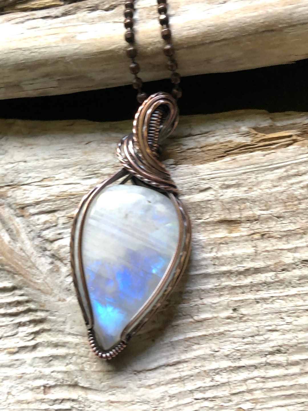 Moonstone Necklace, Moonstone Pendant, Gemstone Jewelry, Gift for Her ...
