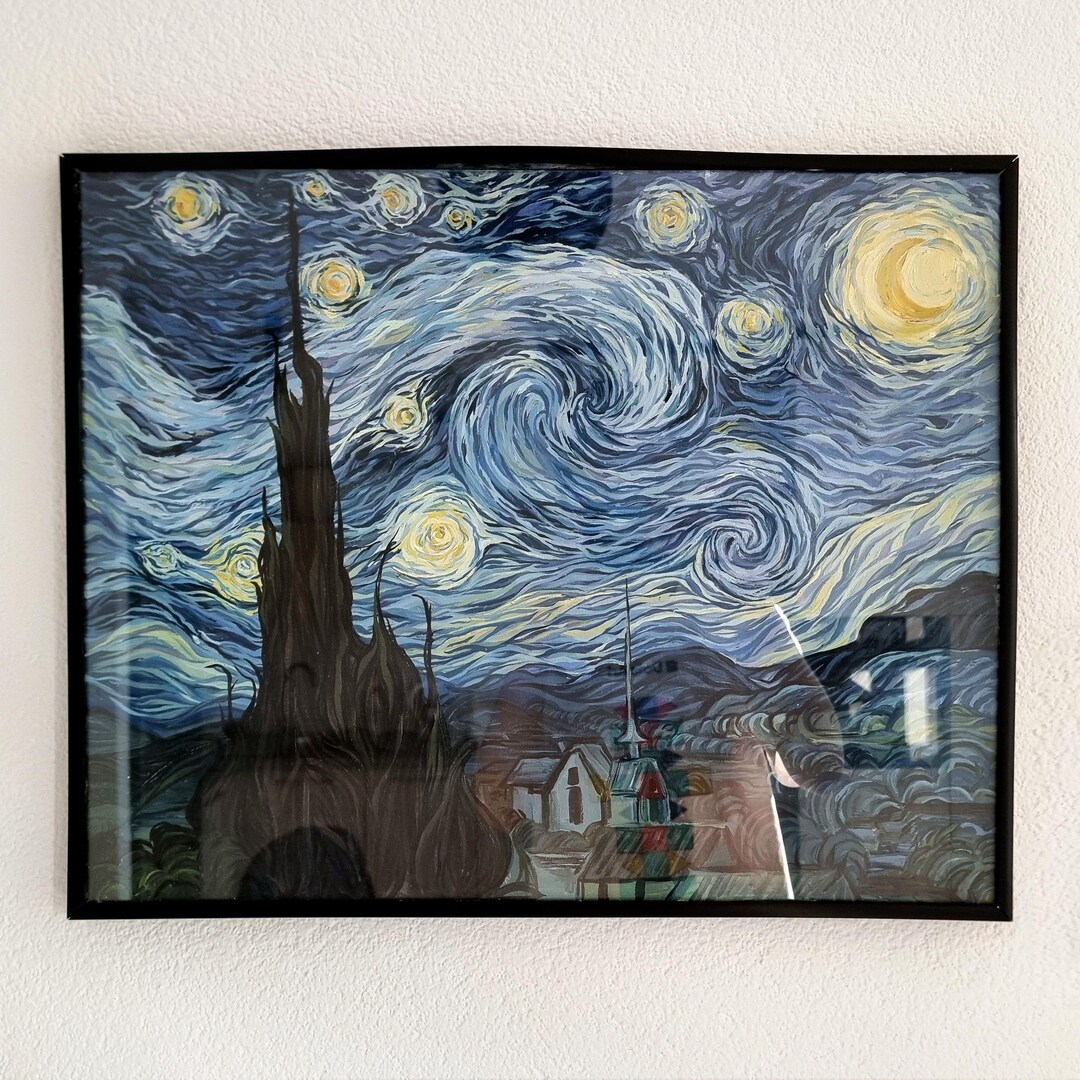 Starry Night – Hand Painted – Van Gogh Oil Painting Reproduction ...
