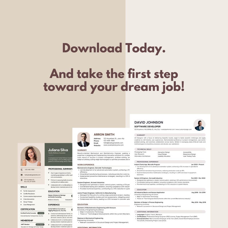 ATS Friendly Resume Template, Canva Resume Templates, Basic Resume ...