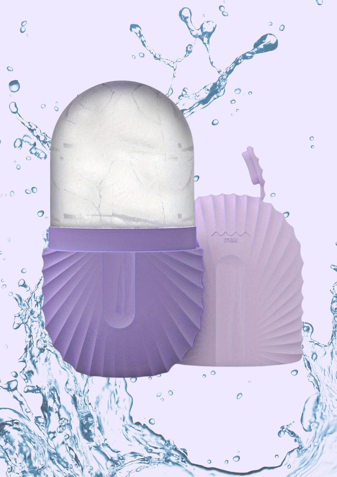 Purple Cryo Ice Roller – Cold Therapy Facial Massager | Reduces ...