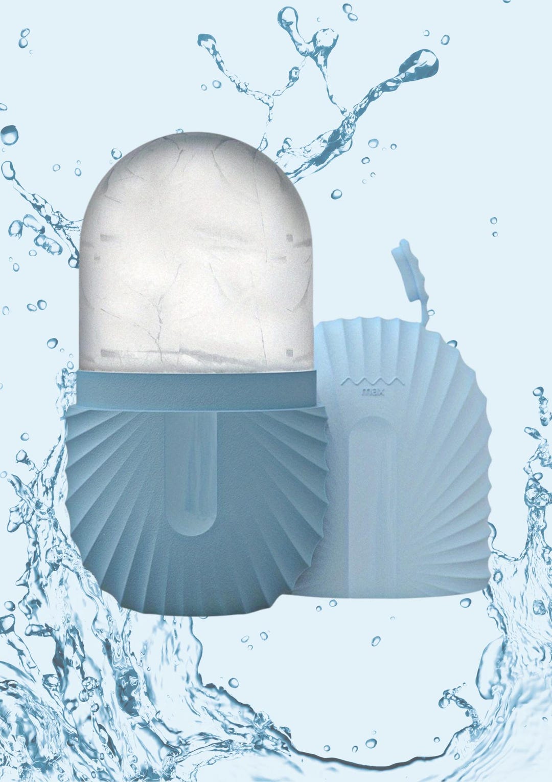 Blue Cryo Ice Roller – Cold Facial Massager for Puffiness & Wrinkles ...