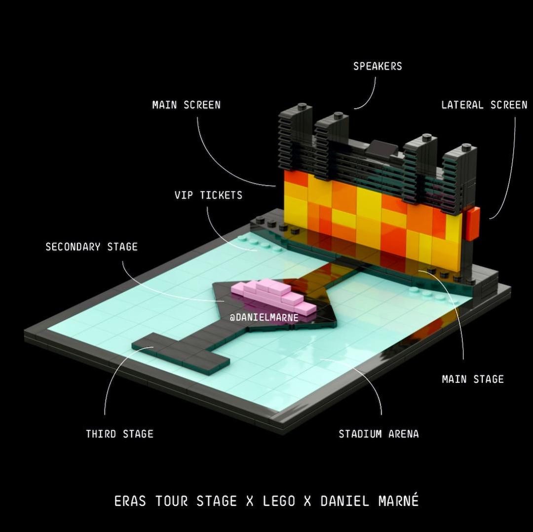 Taylor Swift Eras Tour Stage X Lego (INSTRUCTIONS) - Etsy UK