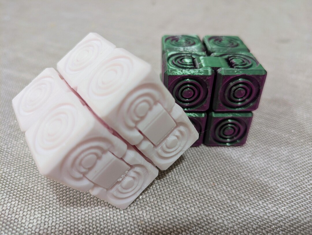 Circle Textured Infinity Cube Fidget Toy – Flip, Fold, and Focus! - Etsy