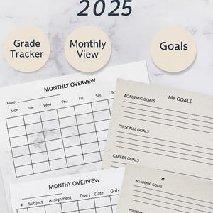 Student Planner 2025 | Academic & School Organizer | Printable PDF ...