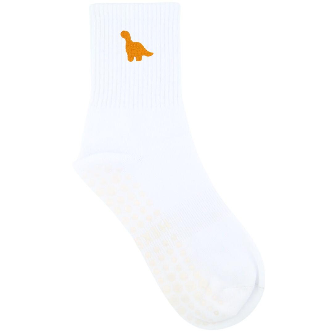 Dino Nugget || Unisex Embroidered Crew Grip/everyday (non-grip) Socks ...