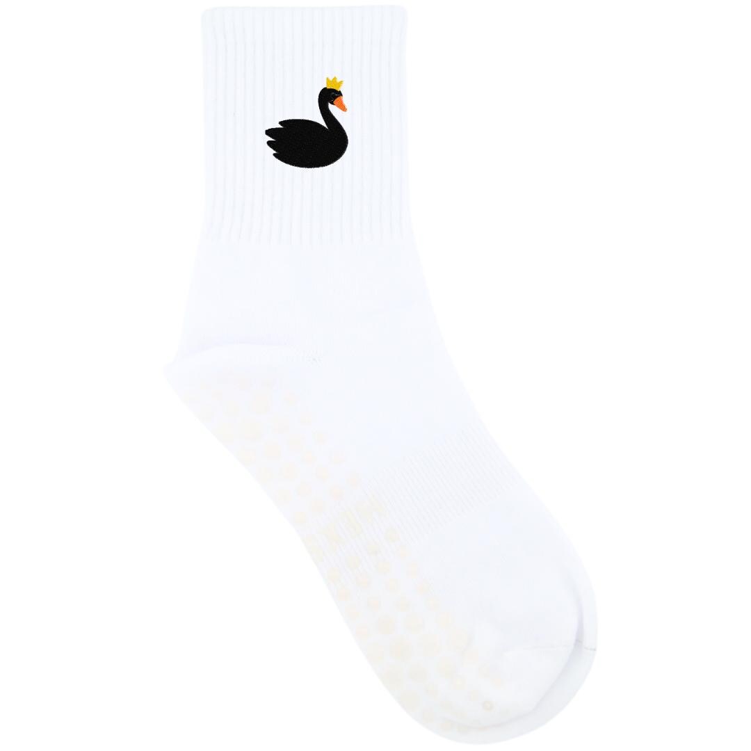 Black Swan Queen || Customizable Embroidered Organic Cotton Crew Grip ...
