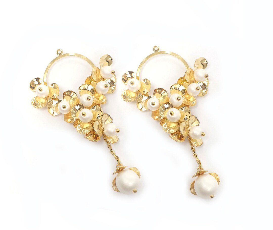 2PCS, PSG-588, 80mm Flower Bouquet, Bunch of Flowers Tassel, Pendant, 8 ...