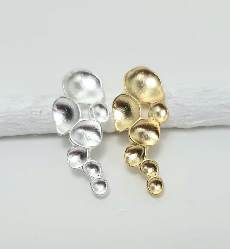 2PCS, CMG-11, 35mm Bouquet of Lotus Connector, 2 Colors Matte Gold - Etsy