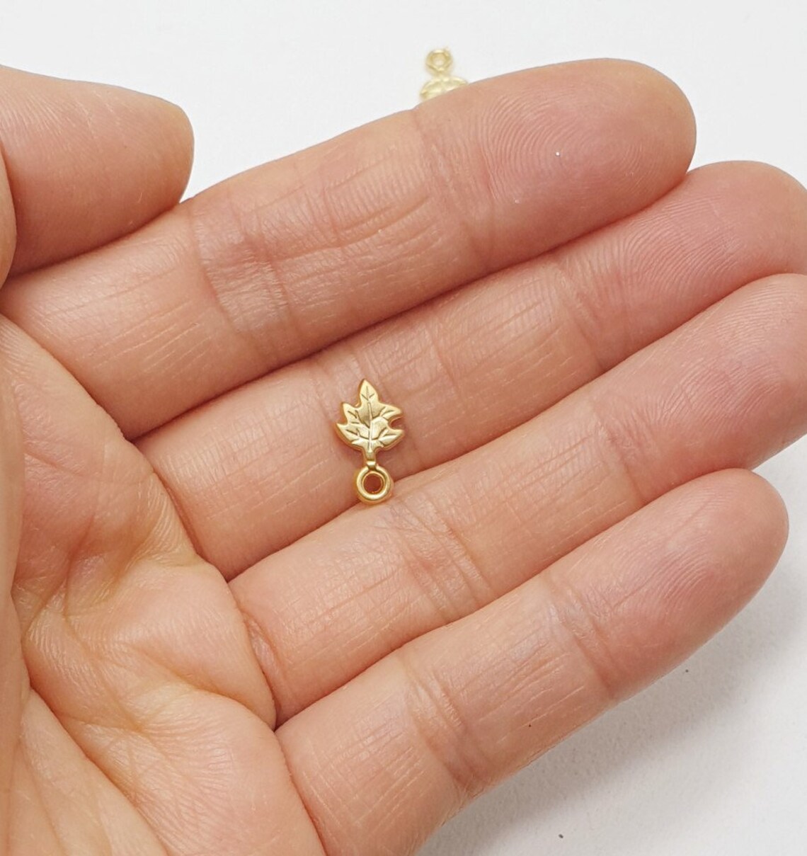 10PCS, PCS-358, 12mm Small Leaf 3 Colors Matte Gold - Etsy