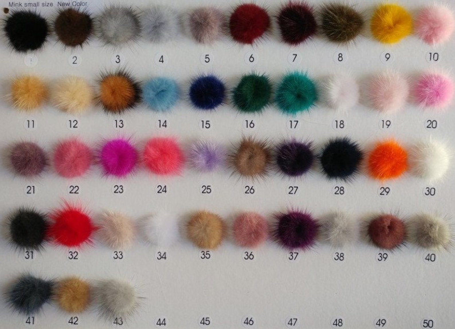 FMP-32/ 2pcs Mink Fur Ball Stud Earring With 0ne Openable Loop, Red - Etsy