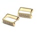 2PCSSVG-102 12mm Cubic Square Bail-gold - Etsy