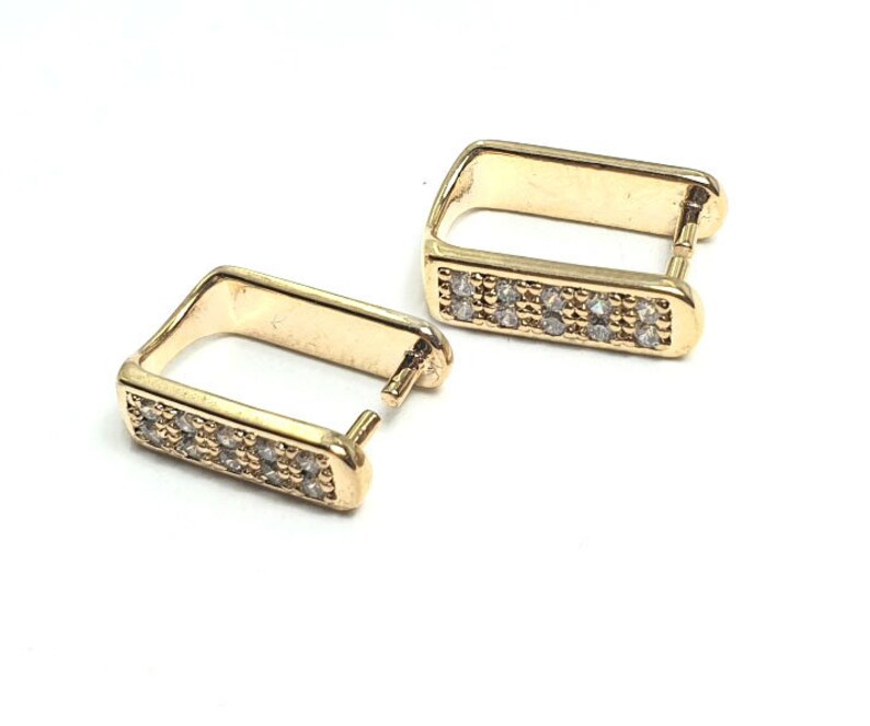 2PCSSVG-102 12mm Cubic Square Bail-gold - Etsy