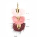 2PCS, FMC-32, Mink Fur Triangle Charm, Pendant, Connector Gold 18 ...