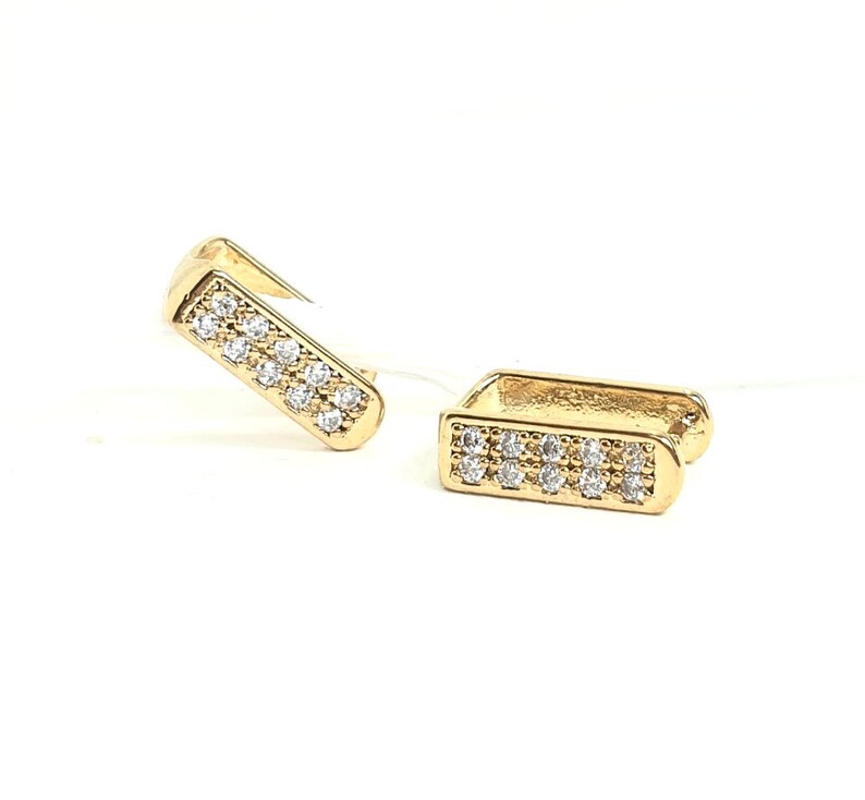 2PCSSVG-102 12mm Cubic Square Bail-gold - Etsy