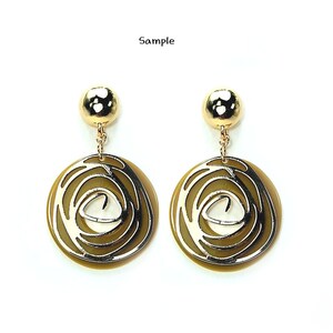 2PCS,PCB-12, 35mm Formaica Hoop 7colors, Pendant,charm- Orange - Etsy