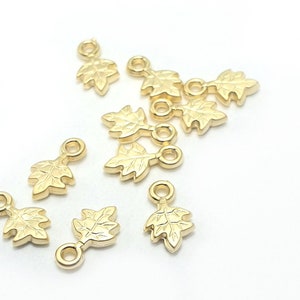 10PCS, PCS-358, 12mm Small Leaf 3 Colors Matte Gold - Etsy