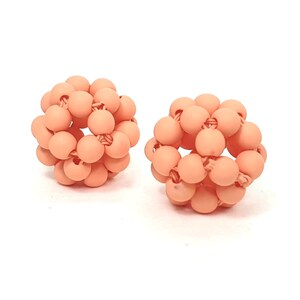 2PCS, PCS-407, 13mm Rubber Coated Ball Pendant, Charm, 3 Colors- Peach ...