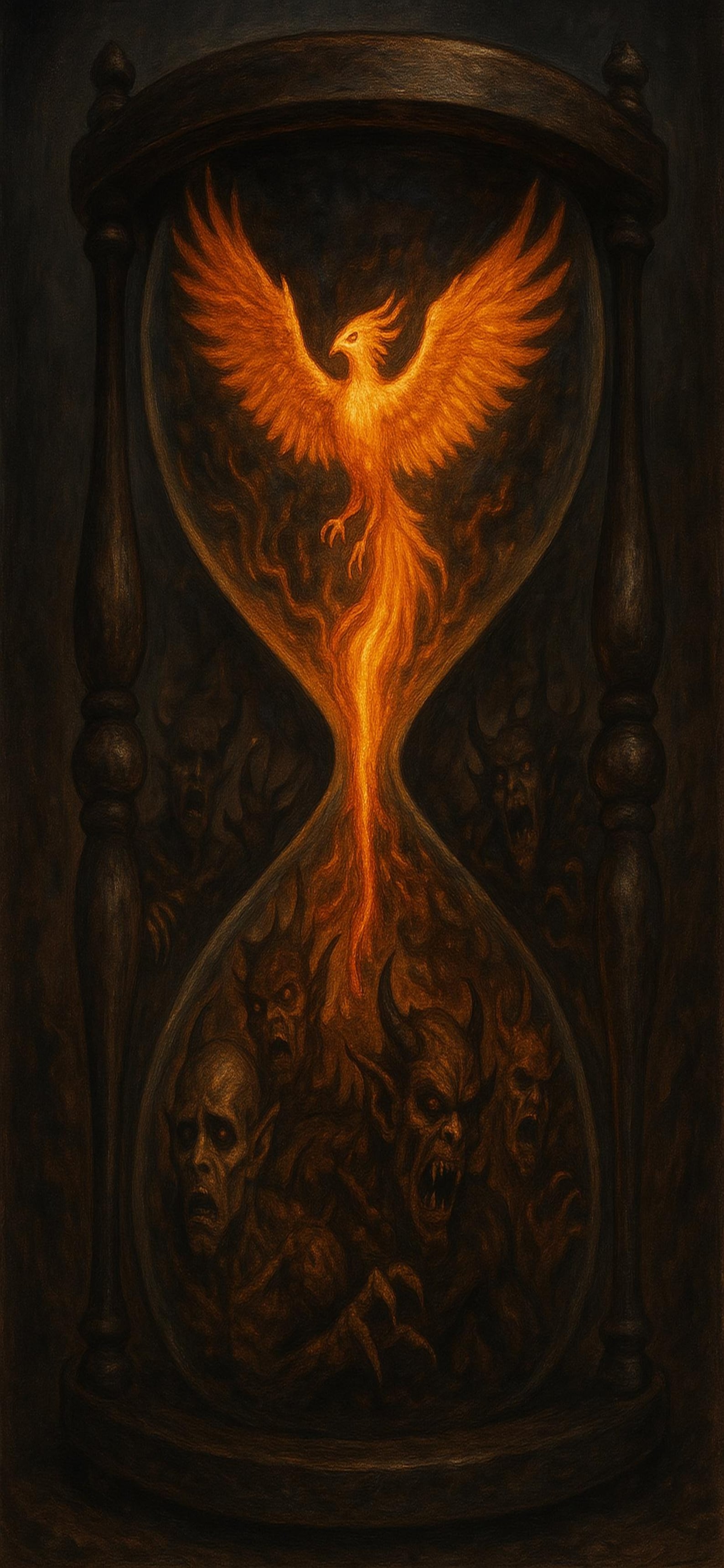 Phoenix Rising Wallpaper Set – Motivational Phone Backgrounds | Rebirth ...