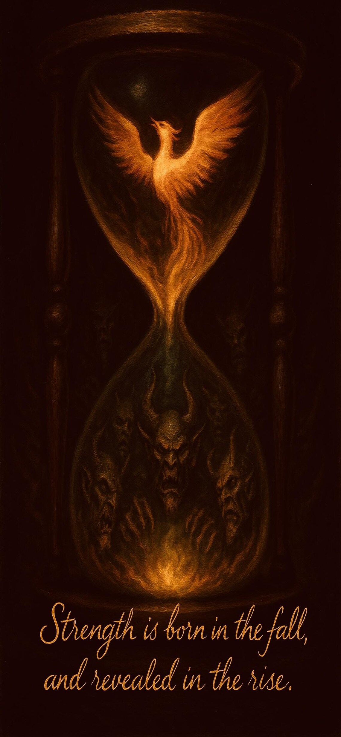 Phoenix Rising Wallpaper Set – Motivational Phone Backgrounds | Rebirth ...