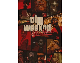 The Weeknd Poster: Hip-hop Music Wall Art - Etsy
