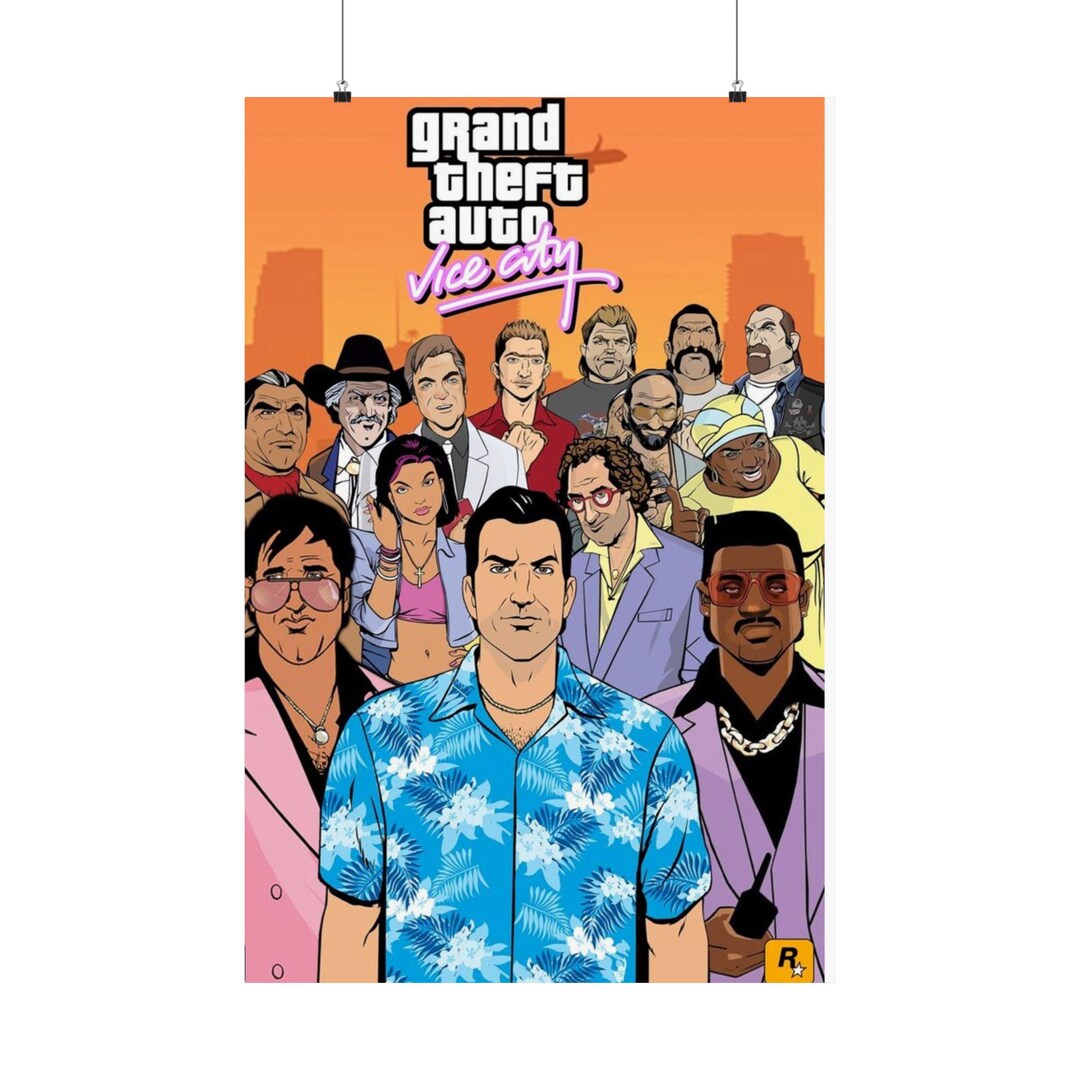 GTA Vice City Poster - Etsy
