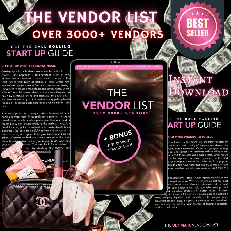 Vendor List Bundle: 3000+ Suppliers, Vendor Scripts (PLR) - Etsy