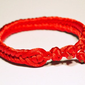 Red Chinese Knot Bracelet | Etsy