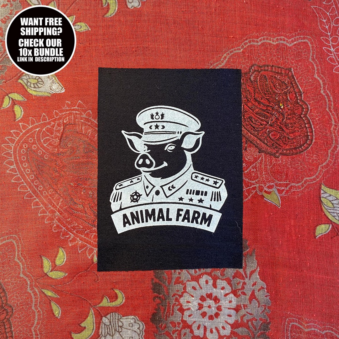 Animal Farm Patch: Political Orwellian Protest Art - Sew on Cotton - Etsy