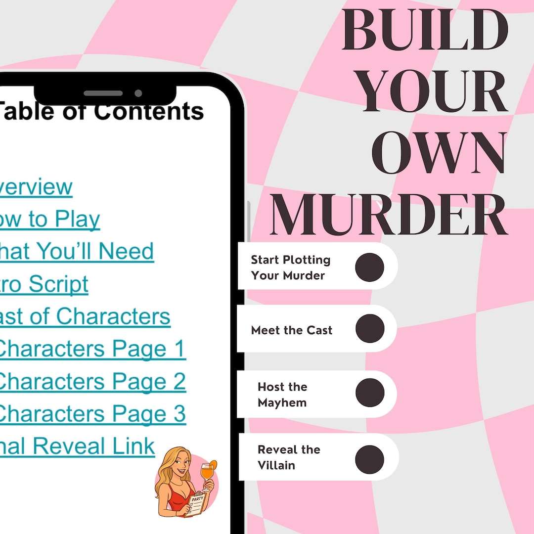 Build Your Own Murder Mystery Kit | Custom Game Night | Personalized ...