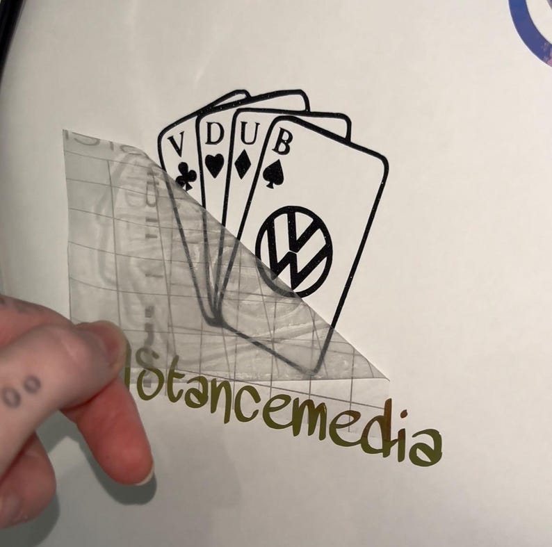 VDUB Playing Cards Vinyl Decal - Etsy