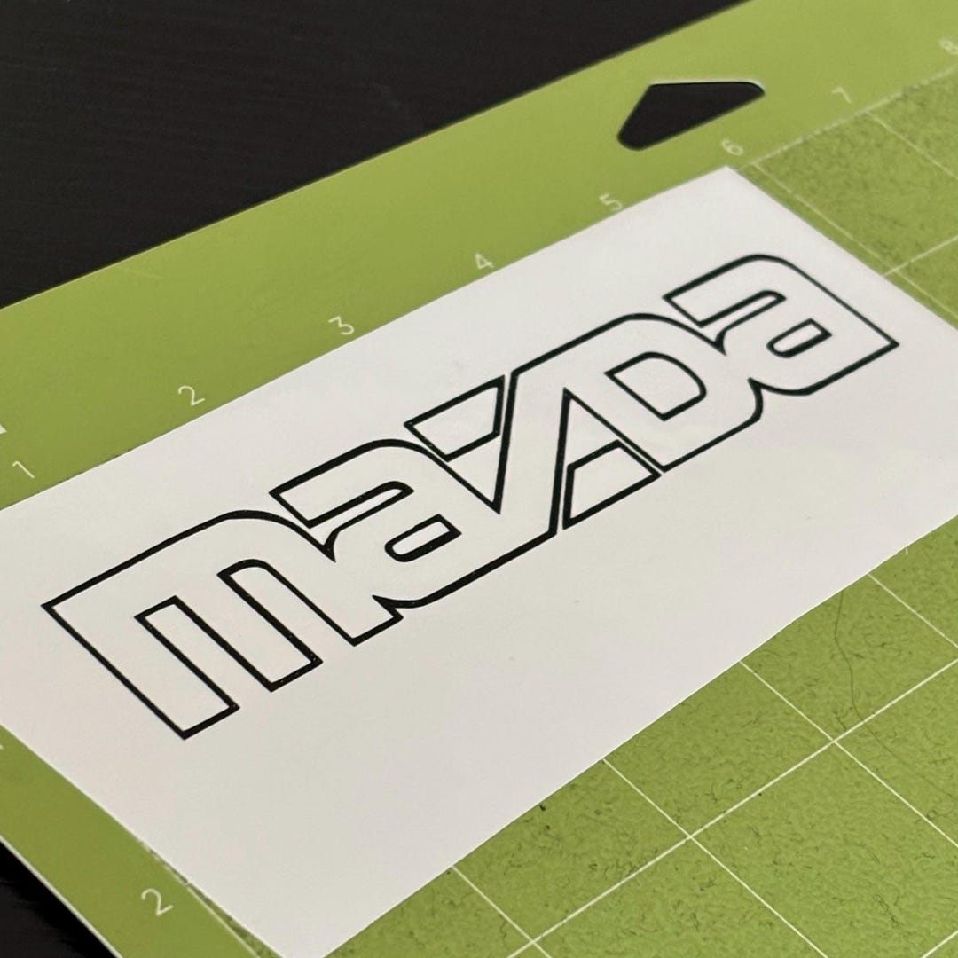 Mazda Outline Logo Vinyl Decal - Etsy Australia