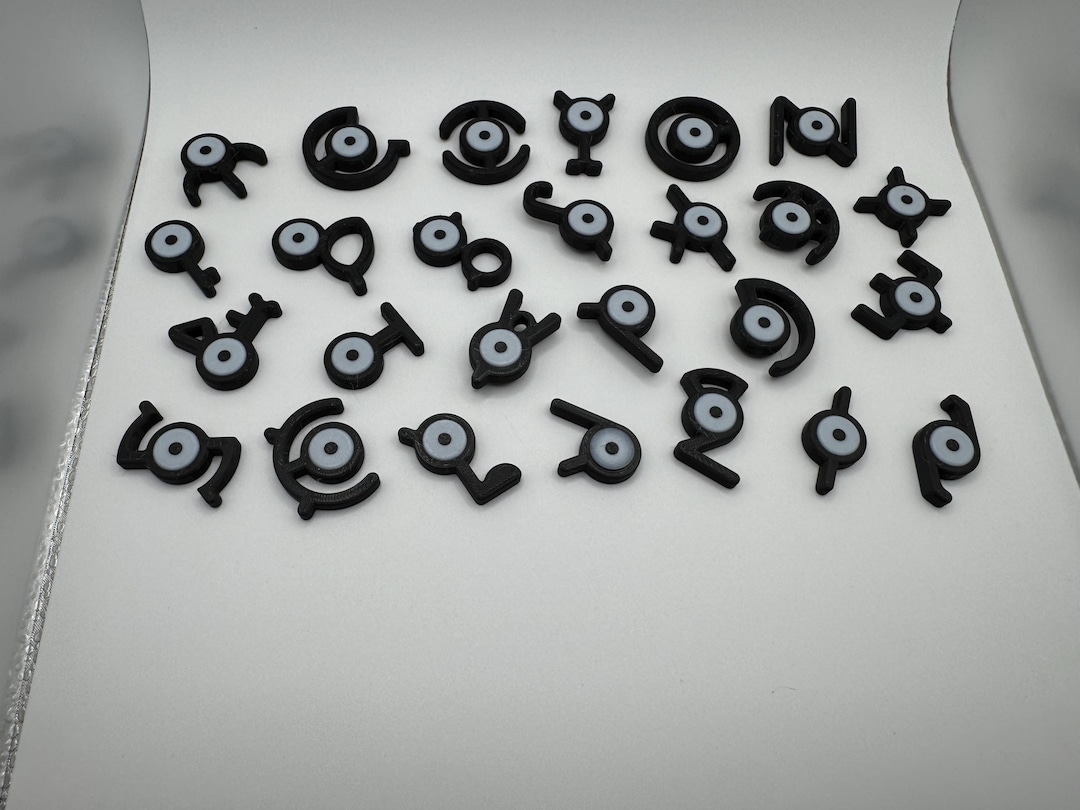 Pokémon Unknown Figures Magnets Alphabet 26 Pieces - Etsy