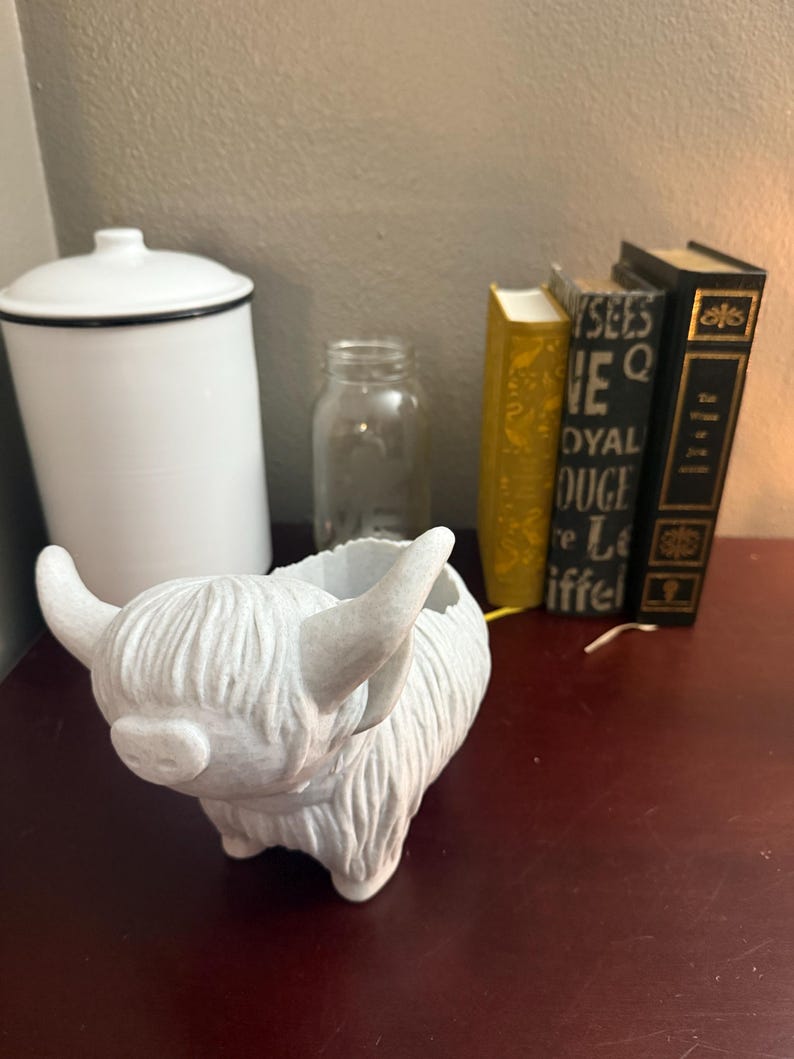 Fluffy Cow Large Planter - Etsy