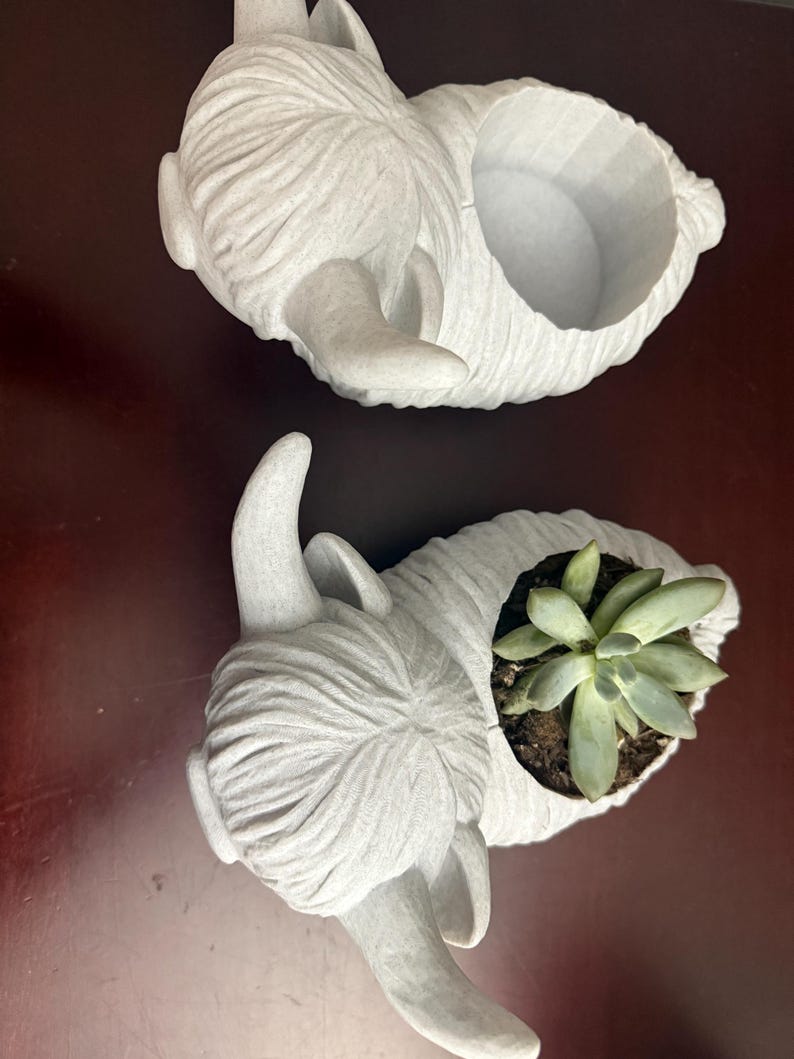 Fluffy Cow Large Planter - Etsy