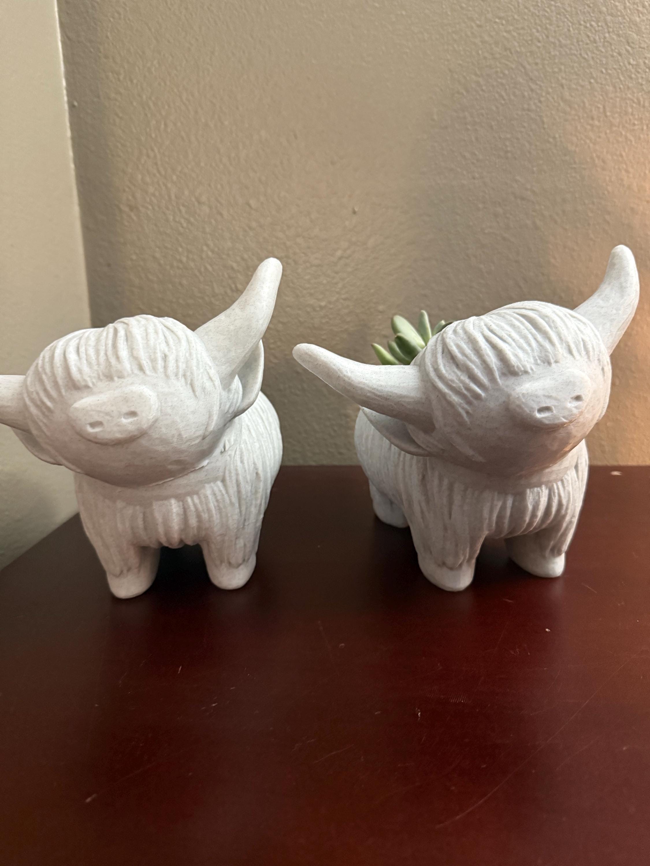 Fluffy Cow Large Planter - Etsy