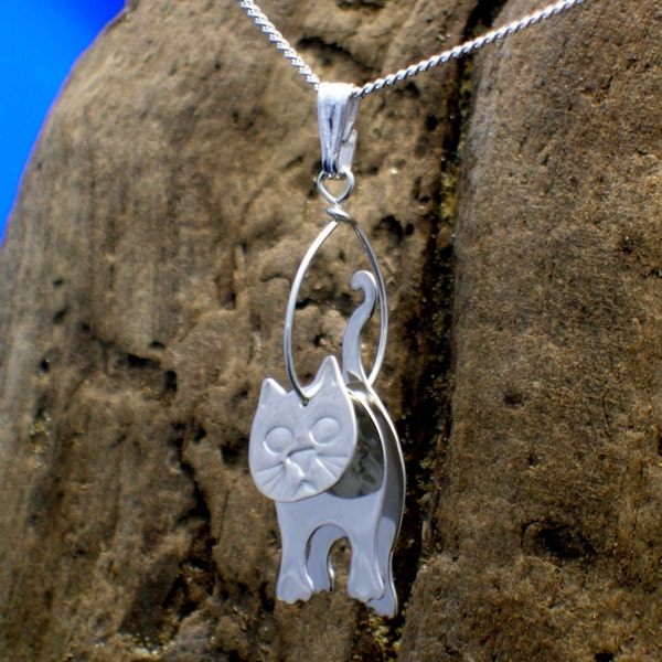 Cat Pendant - Etsy UK